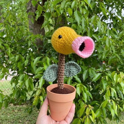 Bellsprout Amigurumi Crochet Pokemon PATTERN ONLY - Etsy