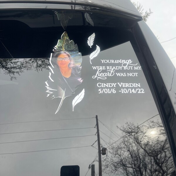 Rest in Peace Car Sticker RIP in Loving Memory Loss of Loved One Decal ...