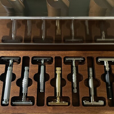 Brick Safety Razor Display African Hardwood - Etsy