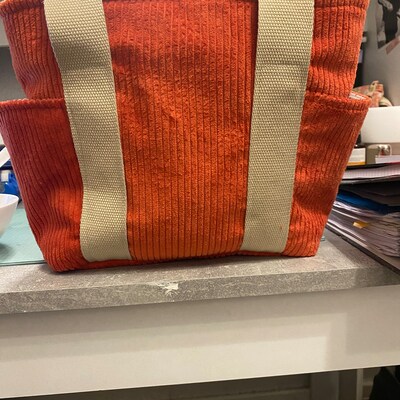 Tote Bag Pattern , Tote Bag With Pockets , Canvas Tote Bag , Digital ...