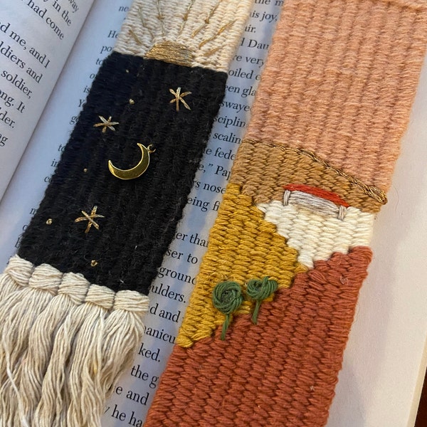 Woven Bookmark in Seaside Tones - Etsy