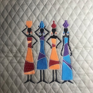 Native African Dancers 02 Machine Embroidery Design /UPDATED / 5 Sizes ...