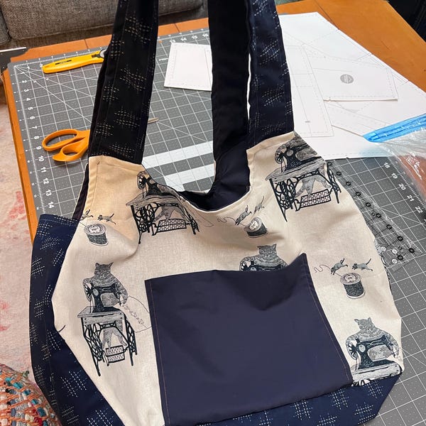 Minimalist Bag Sewing Pattern | Pentagonal Shoulder Bag Sewing Pattern ...