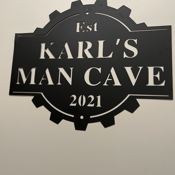 Custom Metal Man Cave Sign, Man Cave Decor, Man Cave Metal Signs ...