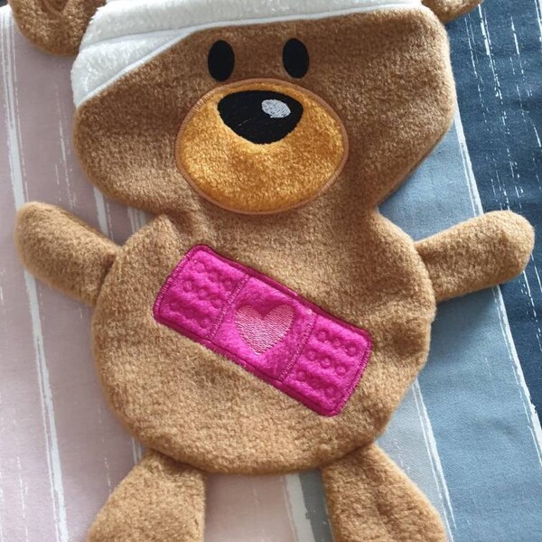 Booboo Bandaid Bear Stuffie ITH Embroidery Machine Pattern - Etsy