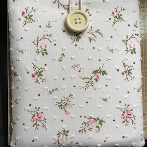 Flowers Kindle Sleeve, Pink Rose Kindle Pouch, Padded Kindle Cover ...