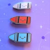 Cute Mini Crayon Enamel Pin Set. 3 Crayon Enamel Pin Set. Artist Crayon ...