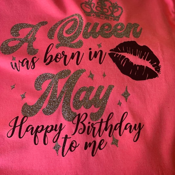 A Queen Was Born on May SVG, Birthday Queen SVG, May Queen Birthday SVG ...