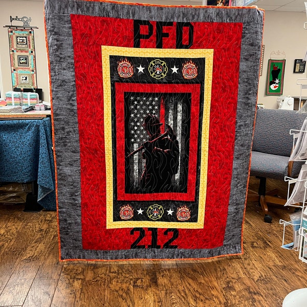 23.5" X 43" Panel Firefighters Fireman Firefighting Fire Station Flag ...