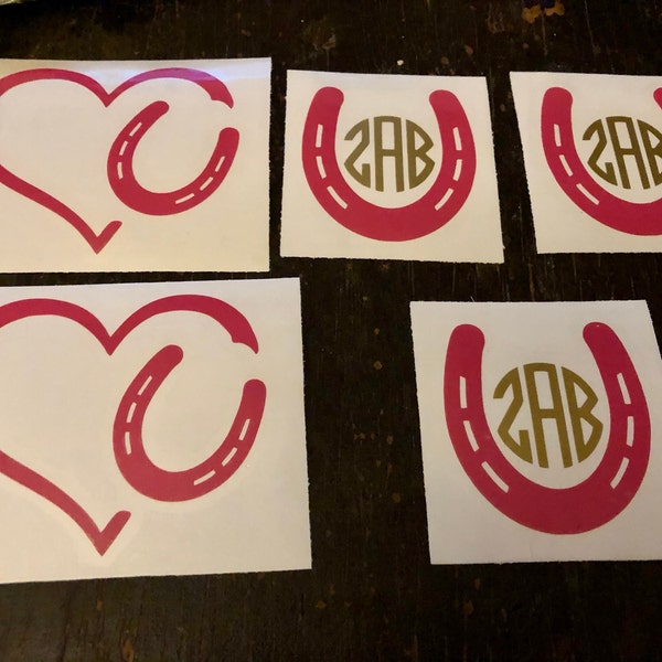 Equestrian Riding Helmet Monogram Decal - *UPDATED* Over 30 Designs ...