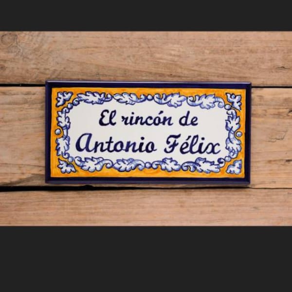 Green Italian House Number Tile, Signs for Home, Personalized Tile ...