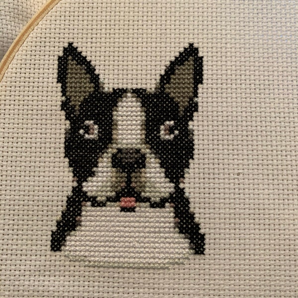 Dogs Cross Stitch Pattern, Mini Embroidery Animal Design, Mini Easy ...