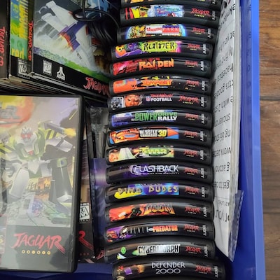 Atari Jaguar Sticker End Labels Set for All 185 Custom Cartridge Game ...