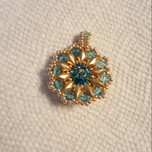 Right Angle Weave Beaded Earring Pattern - Beading Pattern - Beading ...