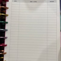 MICRO Checkbook Register Tracker Happy Planner Insert - Etsy