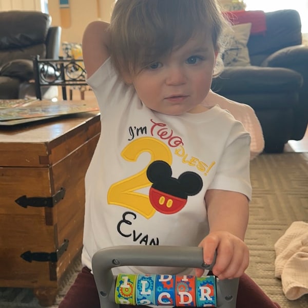 Mickey Mouse 2nd Birthday Shirt, 2nd Birthday Disney Shirt, Mickey ...