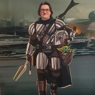 The Mandalorian,mandalorian Portraits,star War,cartoon Family Portrait ...