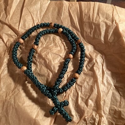 Burgundy Pearl and Silver 150 Knot Eastern Orthodox Prayer Row. Saint ...