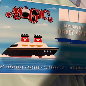 Our 1st Disney Cruise Ship Name Tag Family Magnet Personalized Disney ...