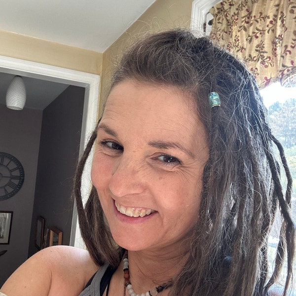 Handmade Abalone Shell Hair Beads: Loc & Braid Jewelry - Etsy