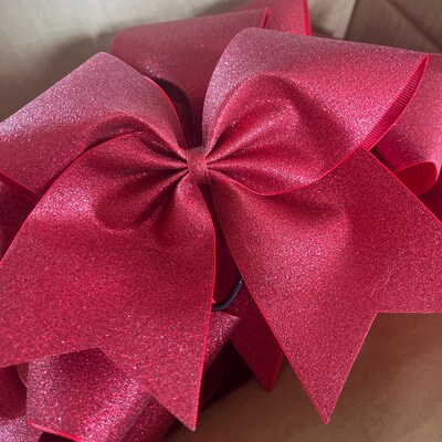 Royal Blue and White CHEER Bow Blue Ombré Glitter Cheer Bow Big Sparkly ...