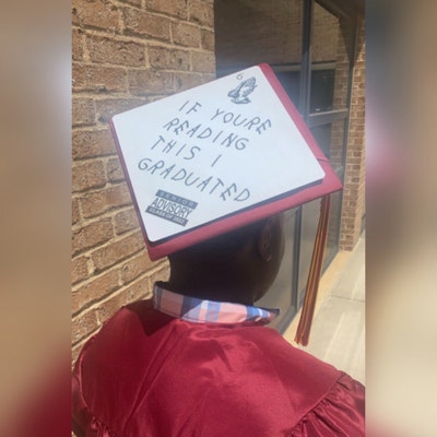 Grad Cap Topper If You're Reading This I Graduated Drake , Graduation ...