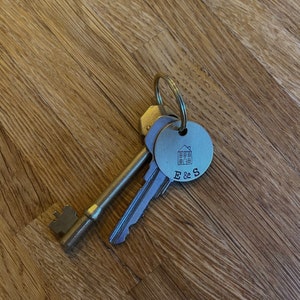 Personalised Pair of Key Rings, Couple's Keyrings, Two Keyrings ...