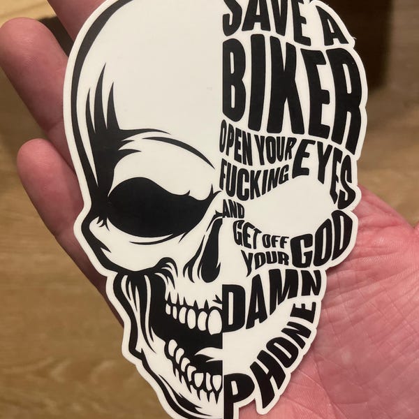 Biker Sticker - Motorcycle Stickers - Stickers for Helmets - Stickers ...