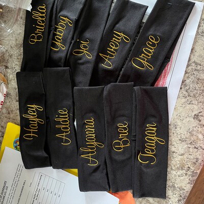 Custom Headband, Monogrammed Headband, Personalized Headband, Birthday ...