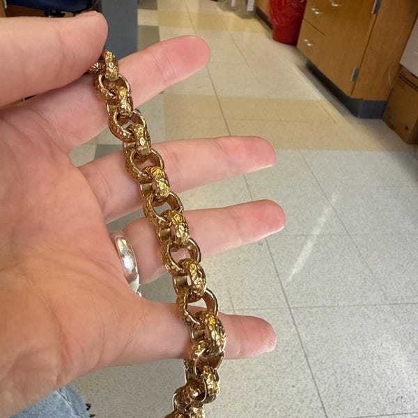 1x11mm 24k Shiny Gold Bar Chain, Gold Soldered Chain, Chain, Delicate ...