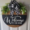 Front Door Decor Welcome to Our Home Year Round Wreath Door Hanger ...