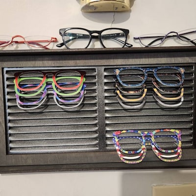 Pair Eyewear Topper Storage Display Holds 42 Toppers Wall Mounted or ...