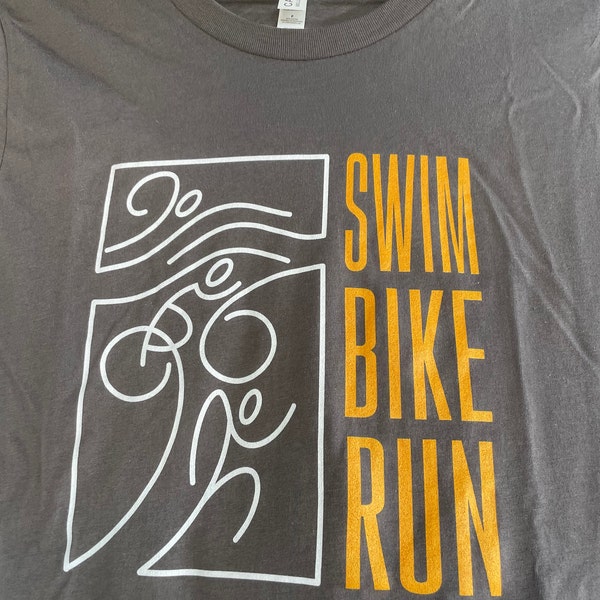 Metallic Triathlon Panel -triathlon Art Print - Triathlon Wall Decor ...