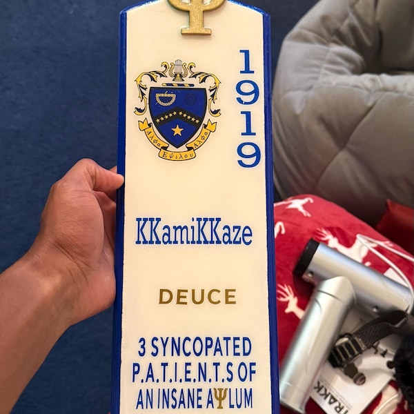 Handcrafted Custom Greek Paddle | Name, Decoration, Sorority Fraternity ...