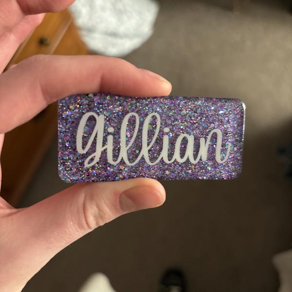 Custom Glittered Acrylic Name Tag/plate for 40oz Stanley H2.O Quencher ...