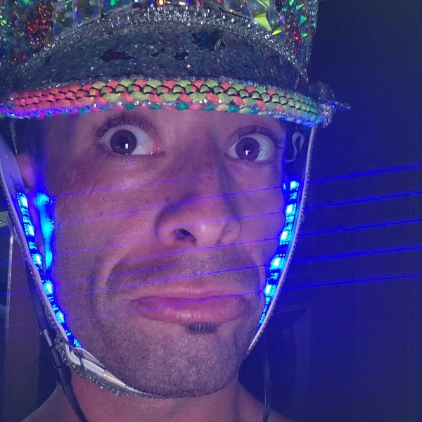 Cyborg M2 Robot LED Mask HUBOPTIC® DJ Mask Sound Reactive Light up Mask ...