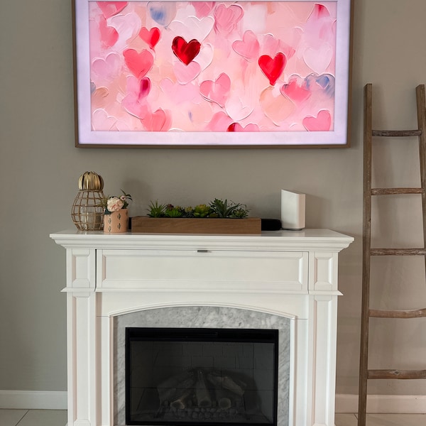 Valentine's Day Frame Tv Art | Valentine Hearts Frame Tv Art | Abstract ...