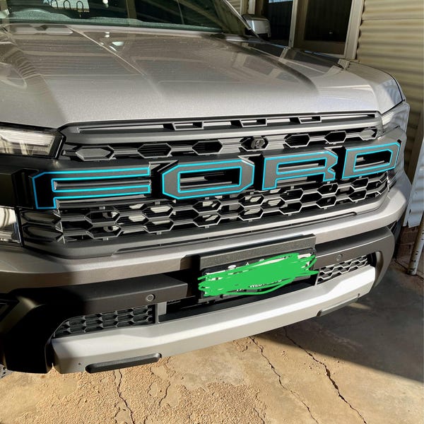 2024-2025 Ford Ranger Raptor Grill Letters Outlines - Vinyl Decals ...