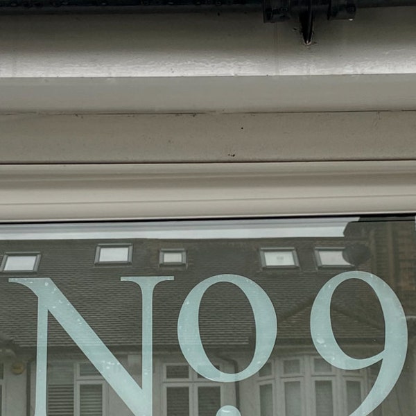 Premium Elegant Fanlight Door Numbers Etched Glass House Numbers ...