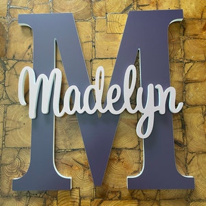 Round Personalized Name Sign Night Sky Theme Nursery Decor | Etsy