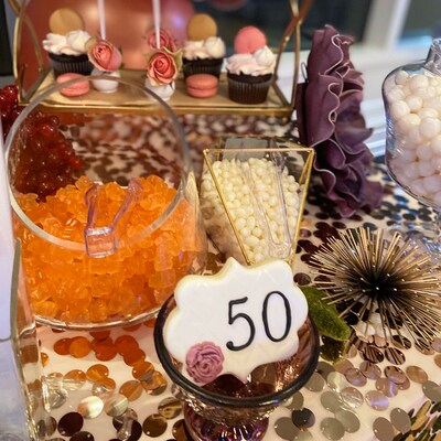 40th Birthday Sugar Cookies 40th Party Favor Milestone Birthday ...