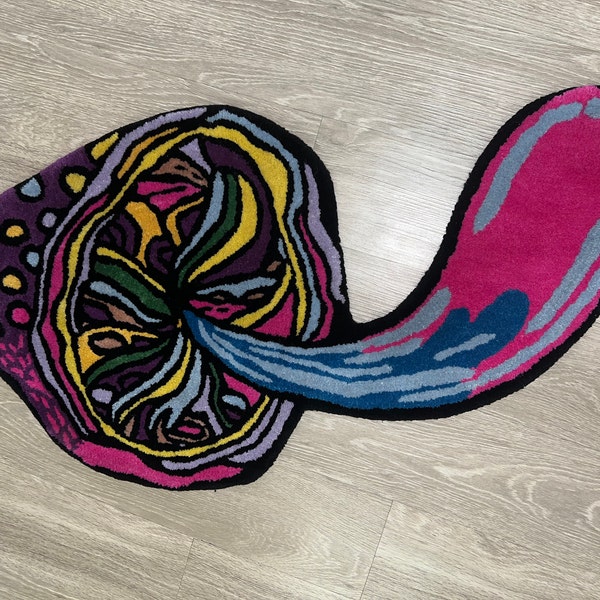 CLIMBING LEOPARD RUG| Animal Rug, Handtufted Rugs, Bedroom Aesthetic ...