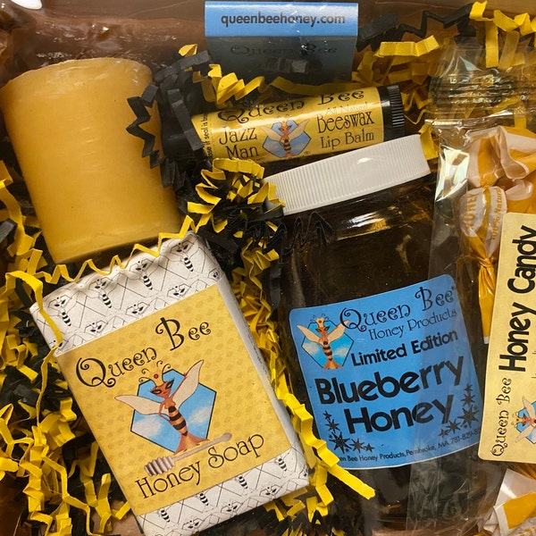 Queen Bee Honey Gift Basket Made in Massachusetts - Etsy