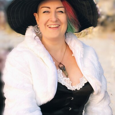 Medieval Faux Fur Fox Trim Satin Cloak Bridal Renaissance Full Length ...