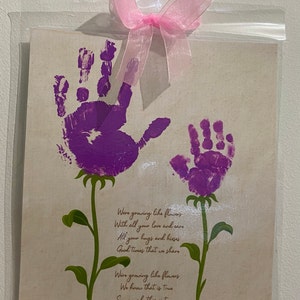 We're Growing Like a Flower / Hands Handprint Art / Kids Baby Toddler ...