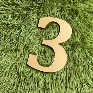 3 Sign Photo Prop for Third Birthday Photo Shoot for Kids Wooden Number ...