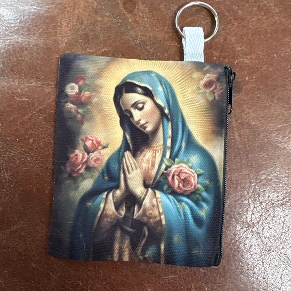 Saint Michael the Archangel Rosary Pouch - Custom Zippered Case for Him ...