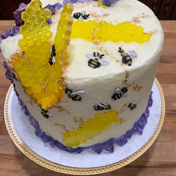 Honey Comb Sugar Art Drops™ Hard Candy Adds Fun to Drinks, Cake Toppers ...