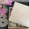 LARGE SIZE Baby Girl Keepsake Box // Personalized Box, Wood Box, Baby ...