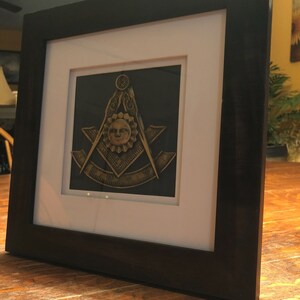 Square & Compass Shadowbox Tri Lux Collection - Etsy